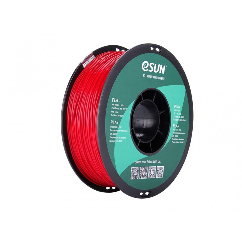 Esun Pla+ 1.75Mm 3D Printing Filament 1Kg Red