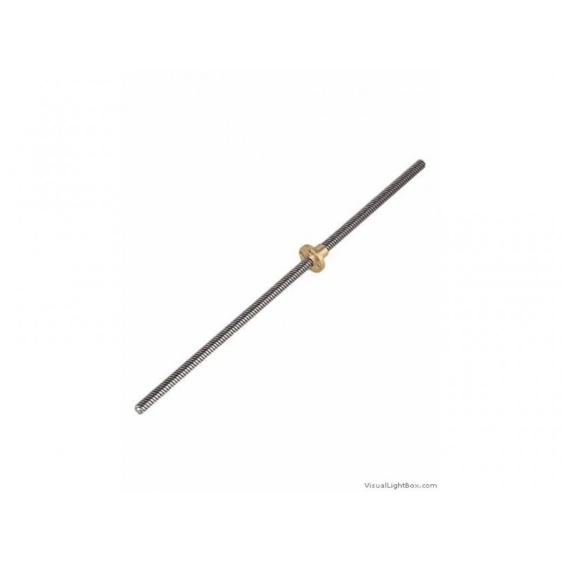 600Mm Trapezoidal 4 Start Lead Screw 8Mm Thread 2Mm Pitch Lead Screw ...