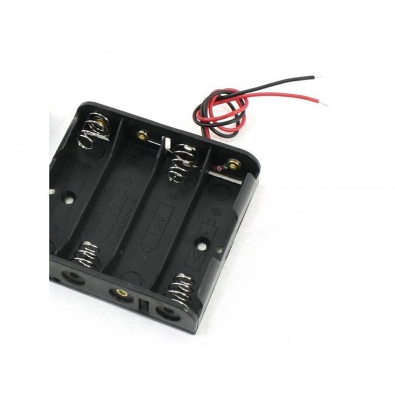 4 X 1.5V Aaa Battery Holder With Cover And On Off Switch