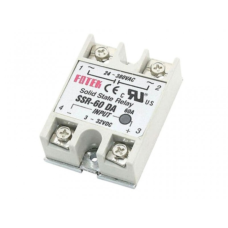 Dc To Ac Ssr 60Da Solid State Relay Module 3 32 Vdc 24 380Vac 60A